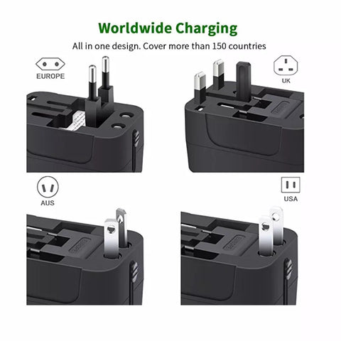 C-10 International Travel Charger Dual USB – CandyTech