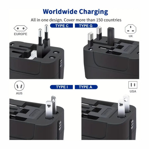 C-12 International 2 Plug Travel Charger – CandyTech