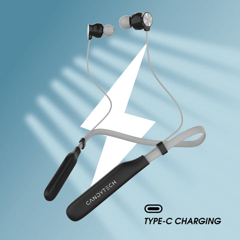 Candytech Rockerz 235 Bluetooth Neckband with Fast Charging & Bluetoot ...